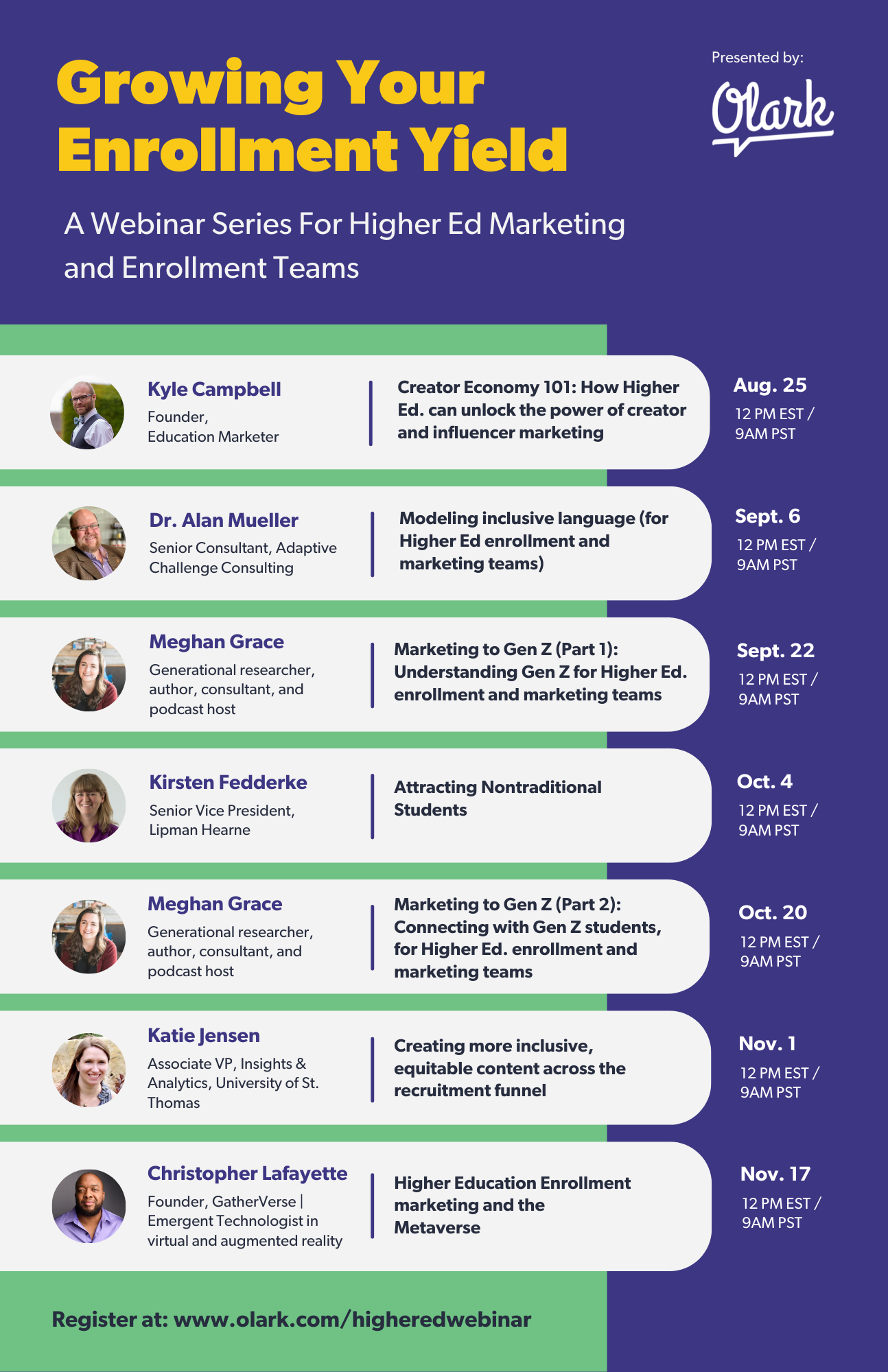 Growing your Enrollment Yield | Olark Live Chat
